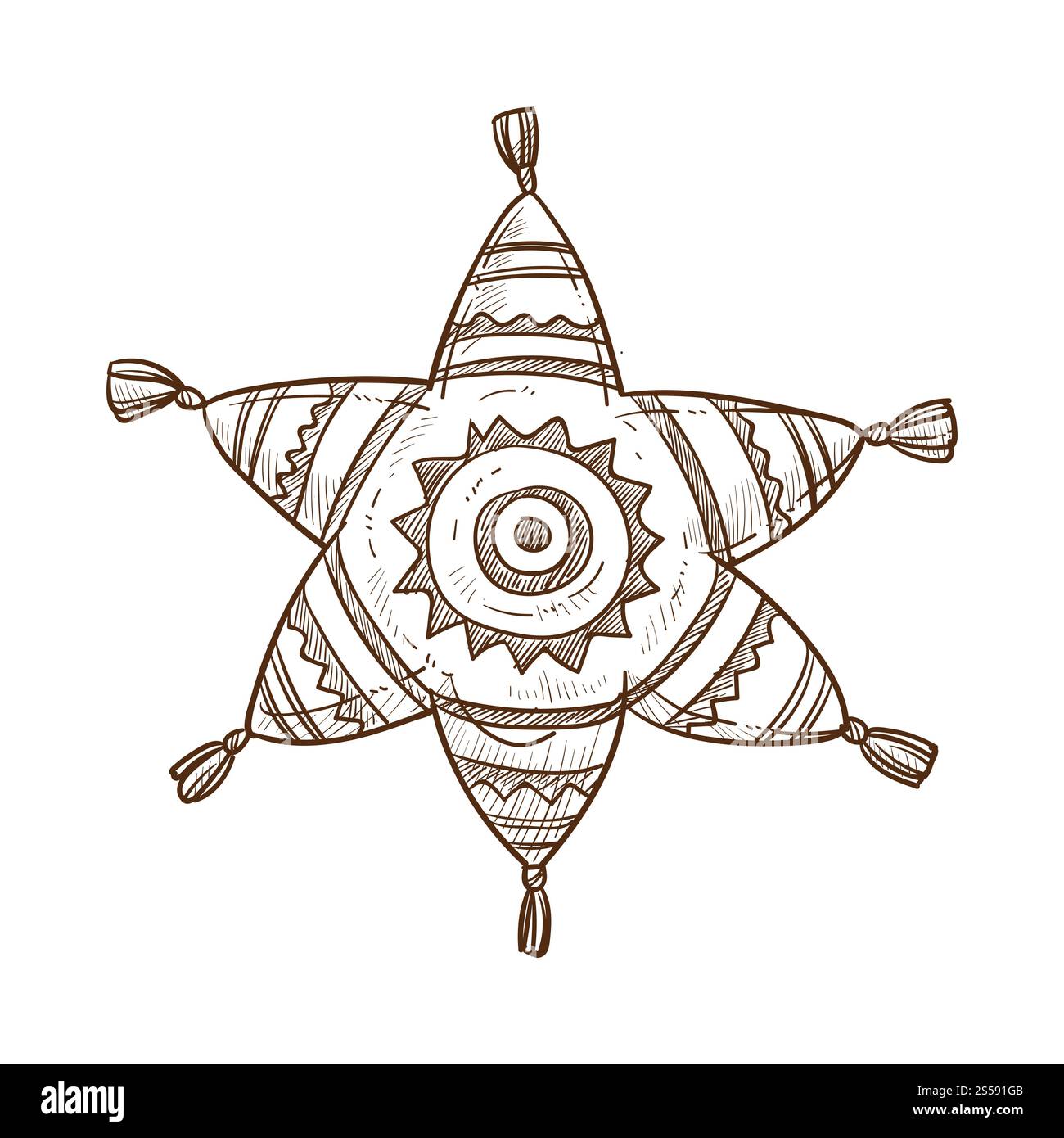 Pinata with stuffed candies and sweets vector hi-res stock photography ...