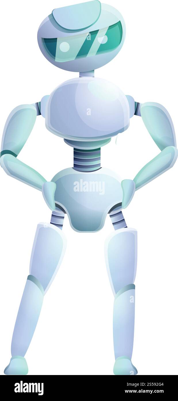 Cyber humanoid icon. Cartoon of cyber humanoid vector icon for web ...