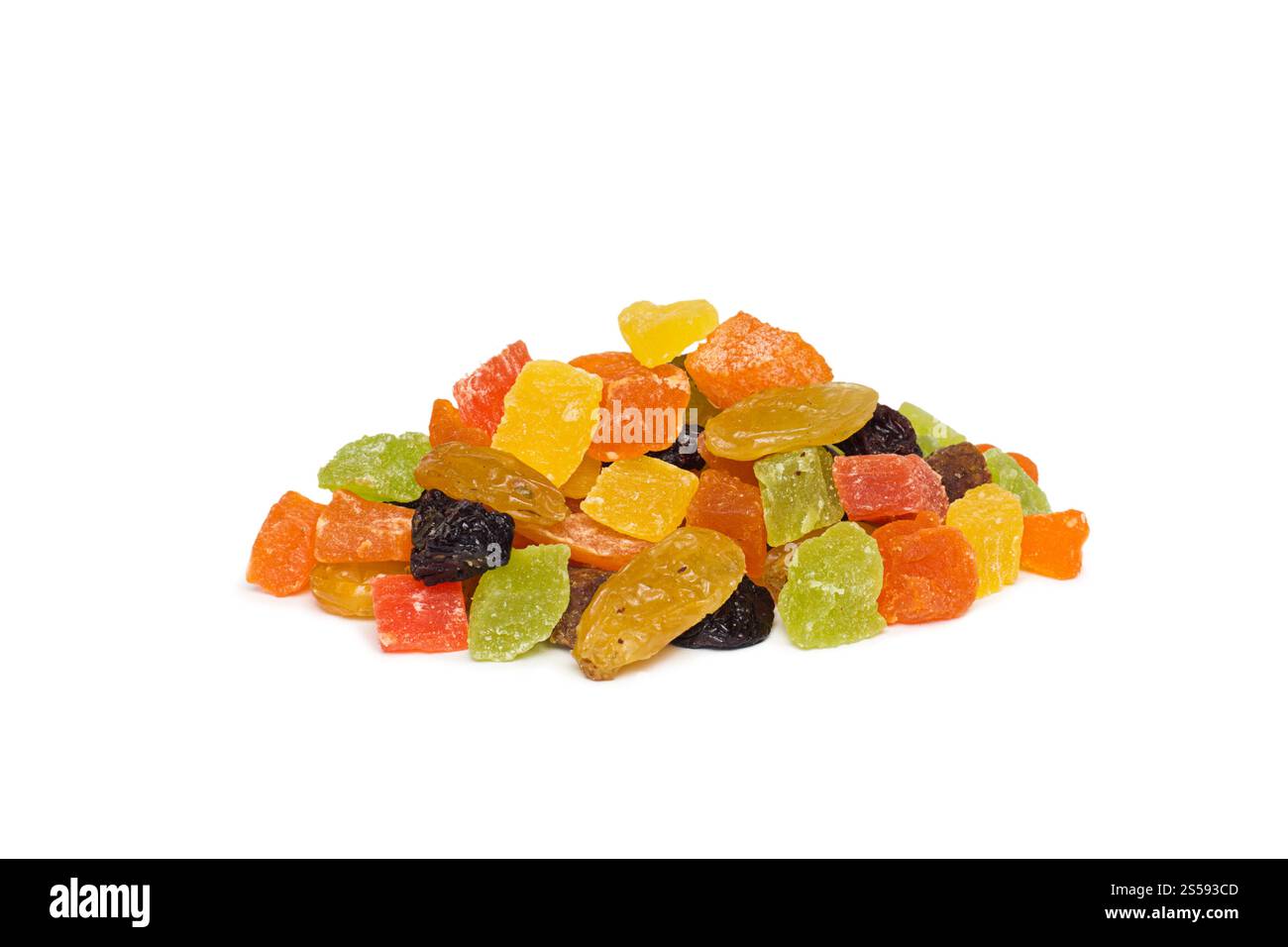 Mixed dried fruits isolated on white background. Mixed dried fruits ...