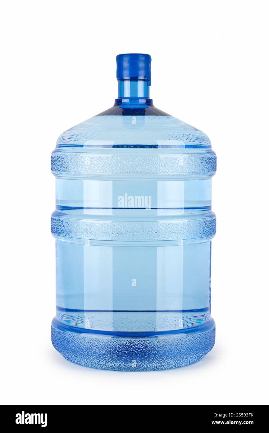 large bottle of pure water on a white background. large bottle of pure ...