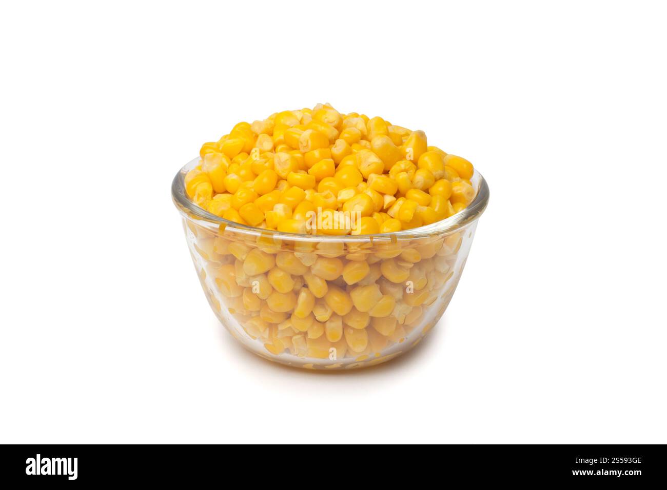 Canned corn in bowl isolated on white. Canned corn in bowl Stock Photo ...