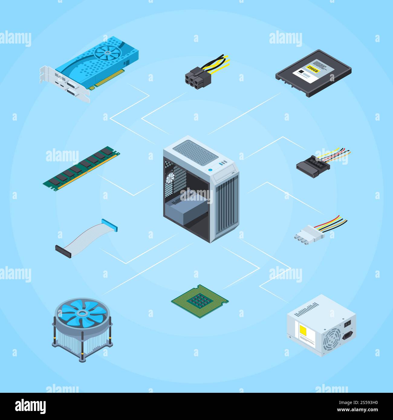 Vector 3d isometric electronic devices of set infographic concept illustration. Vector isometric ...