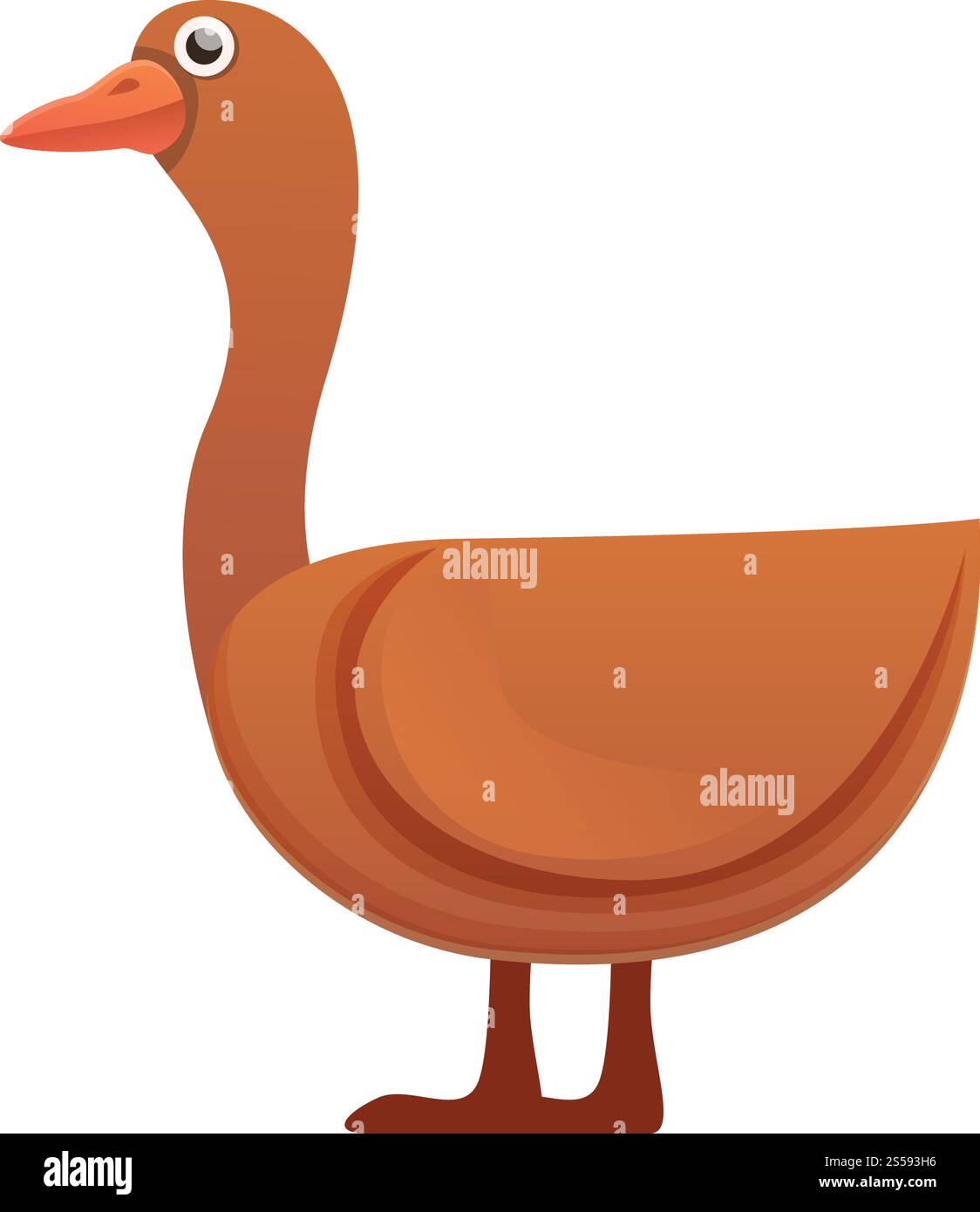 Farm goose icon. Cartoon of farm goose vector icon for web design ...