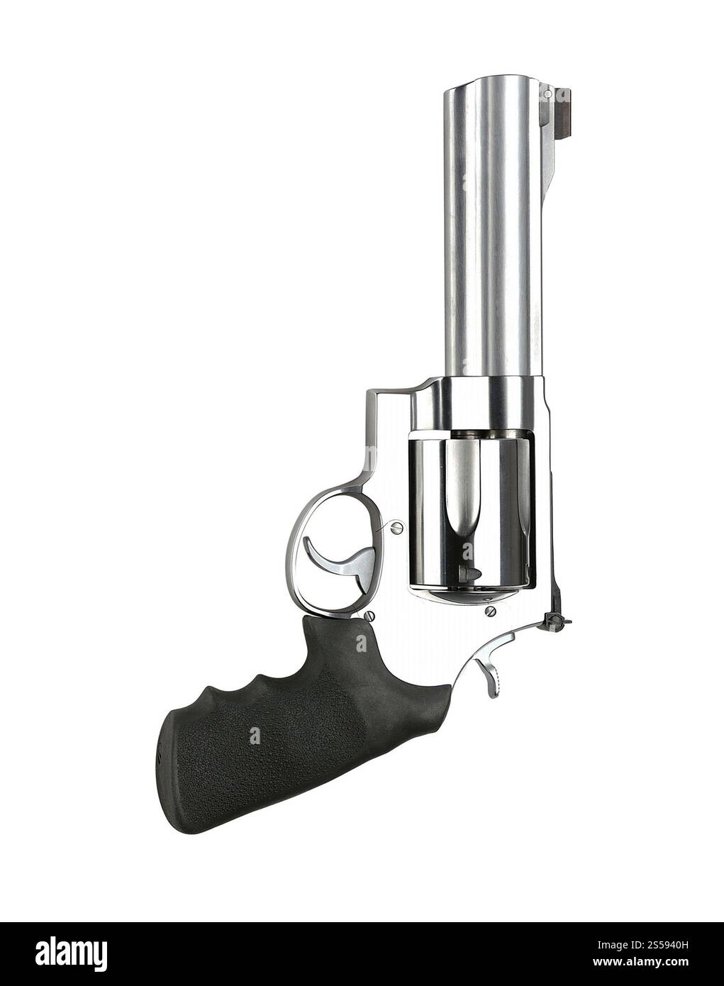 Revolvers isolated on white background. Revolvers Stock Photo - Alamy