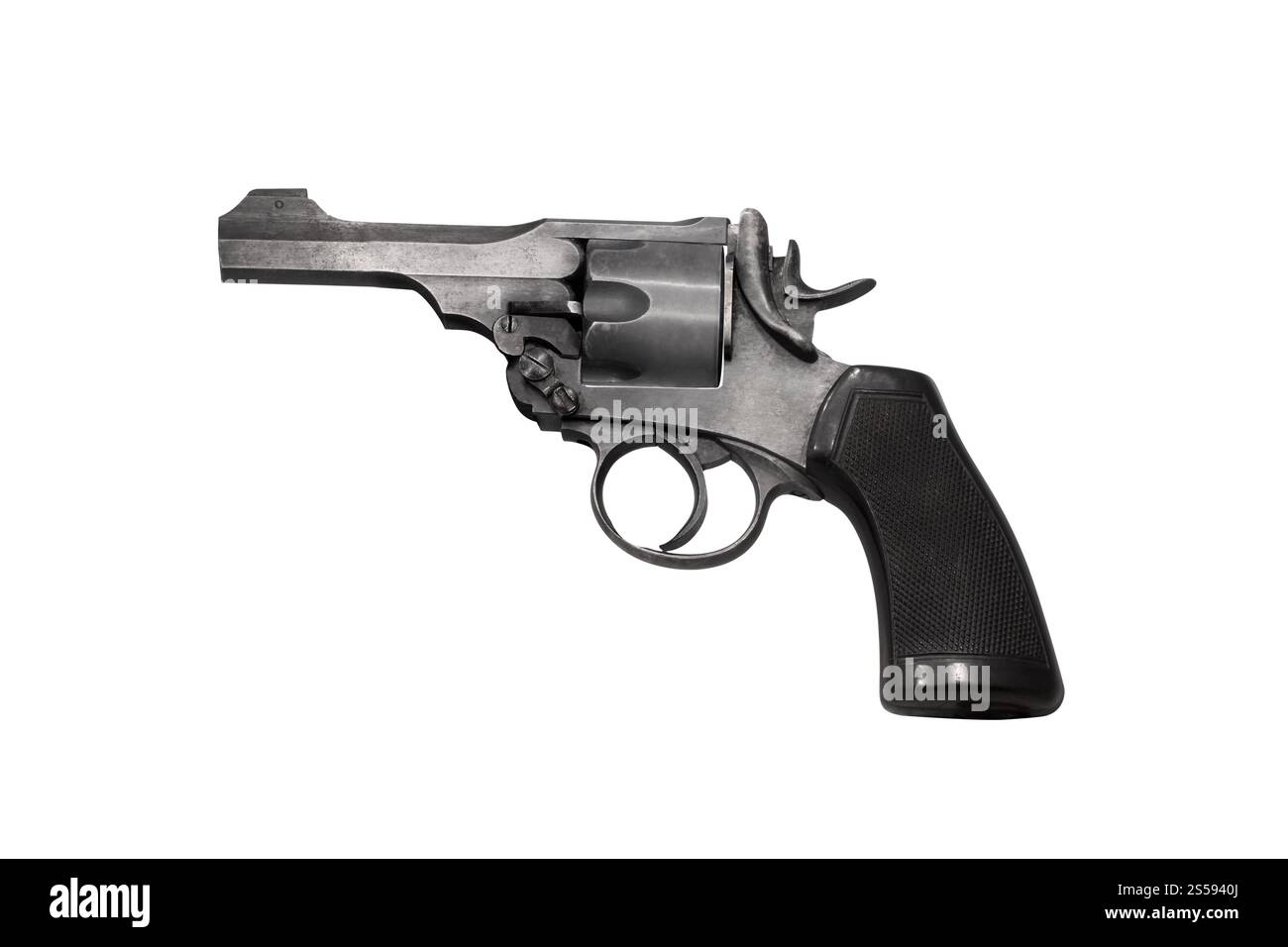 vintage gun isolated on white background. vintage gun Stock Photo - Alamy