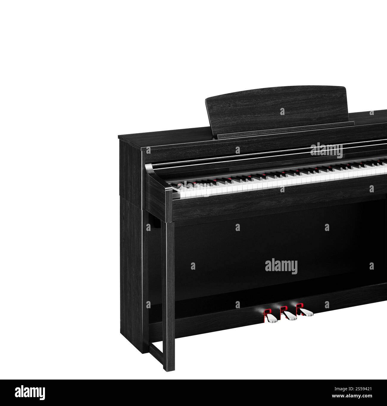 Real black grand piano isolated on white. Real black grand piano Stock ...