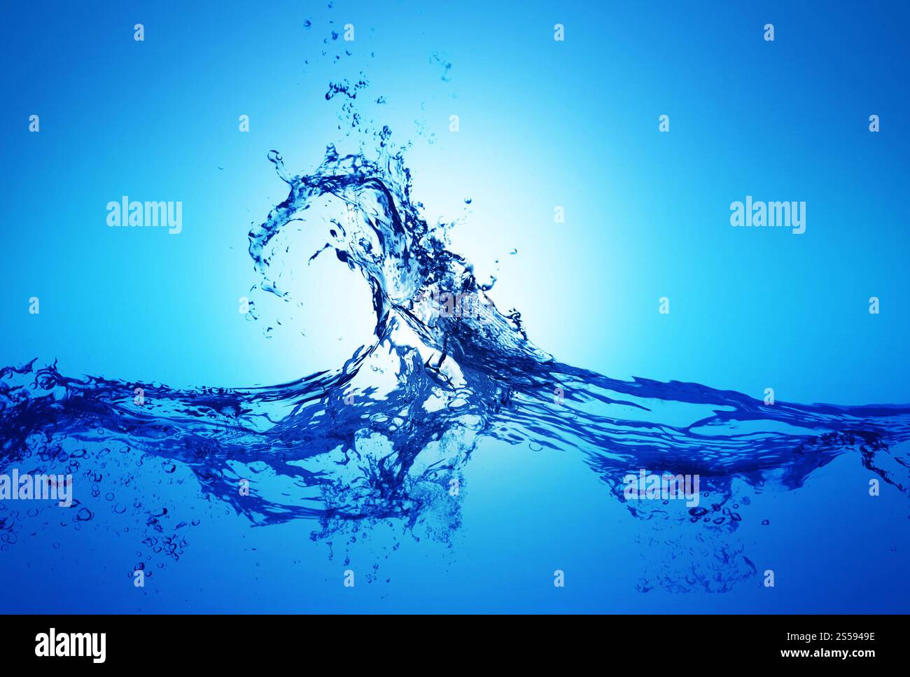 Water splash on light blue background. Water splash Stock Photo - Alamy