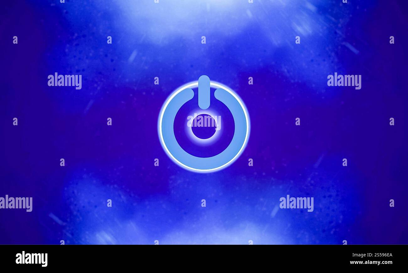 Digital button start and off button background and illustration Stock ...