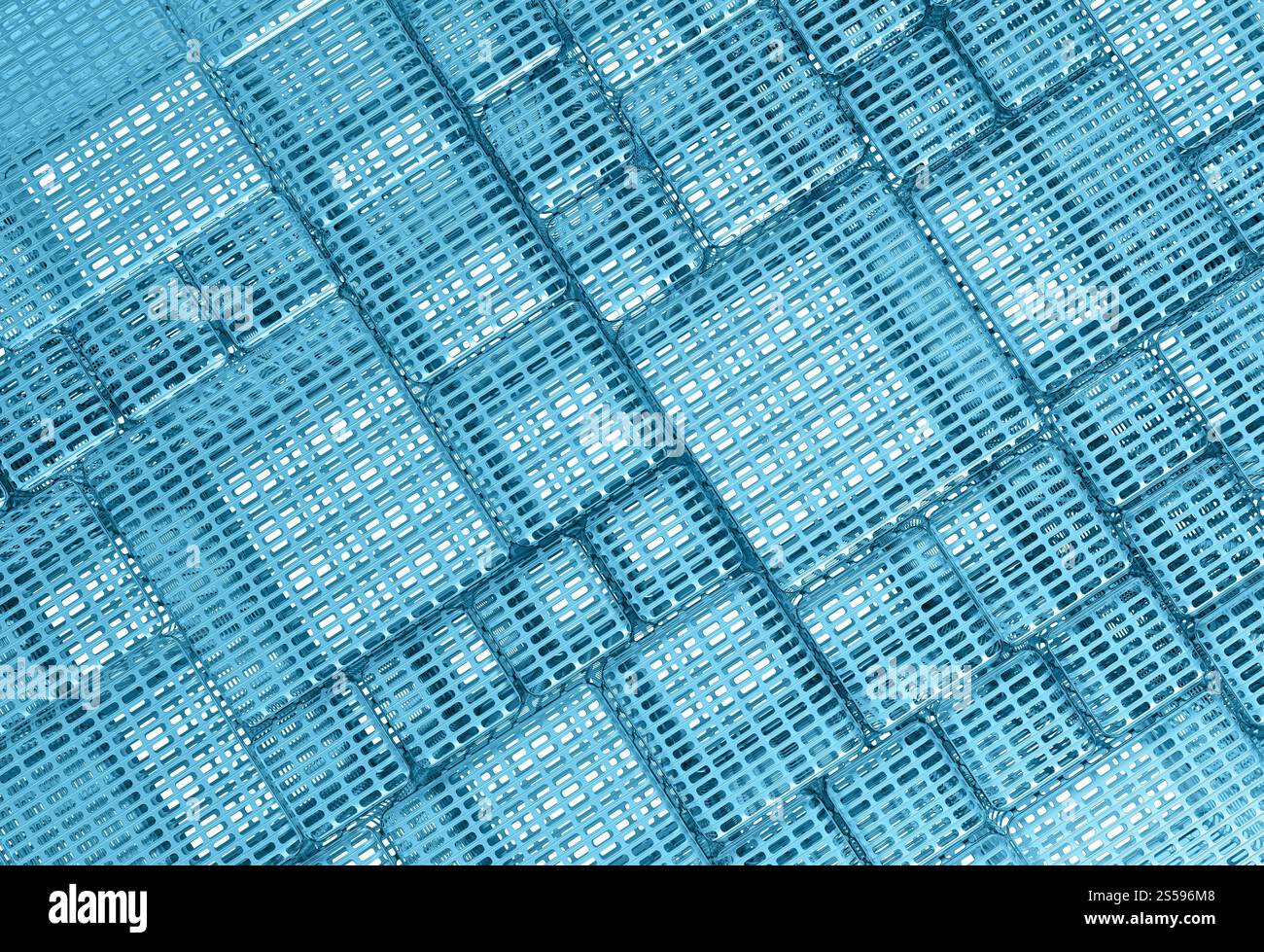 Steel blue cube mesh hi-res stock photography and images - Alamy