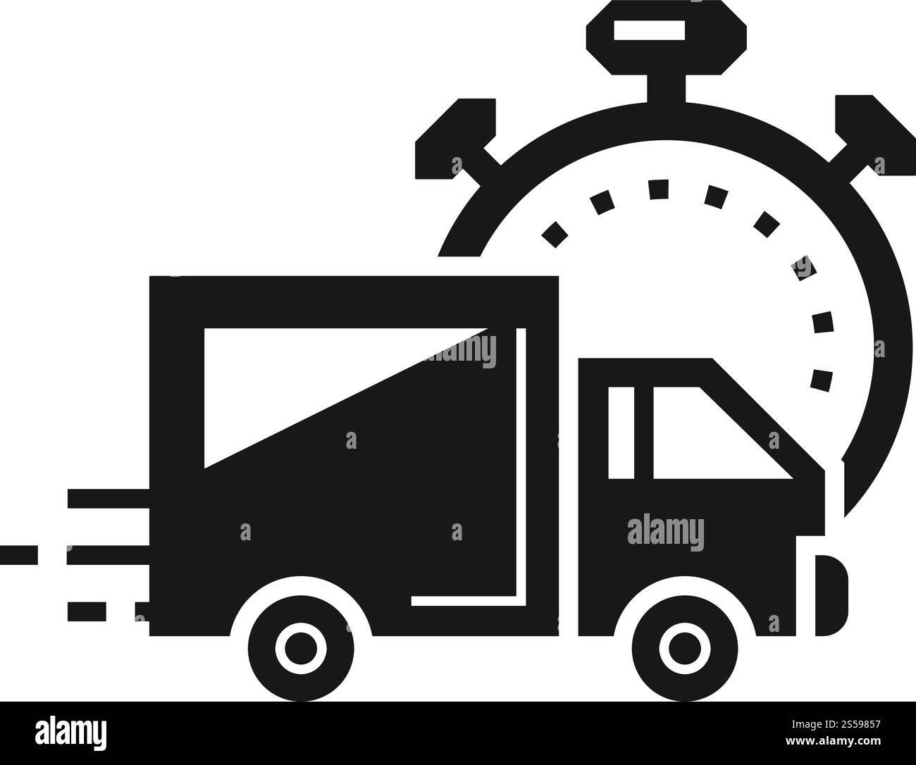 Fast parcel delivery icon. Simple illustration of fast parcel delivery ...