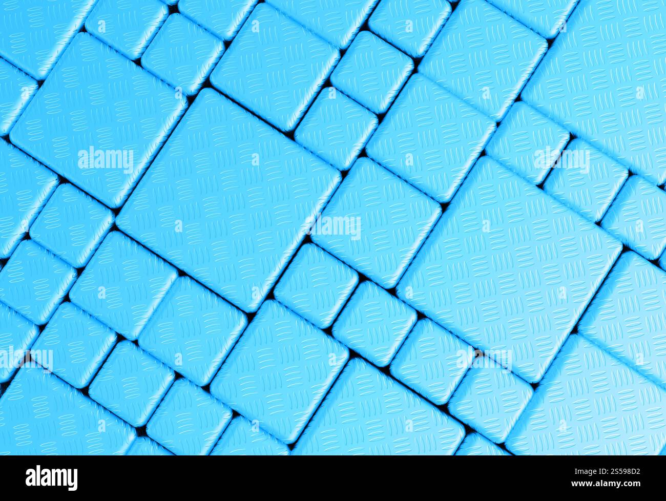 Steel blue cube mesh hi-res stock photography and images - Alamy