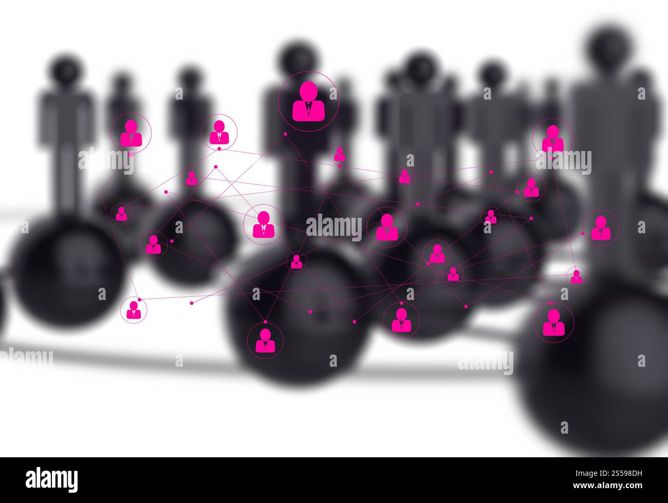 graphic human social network as concept Stock Photo - Alamy