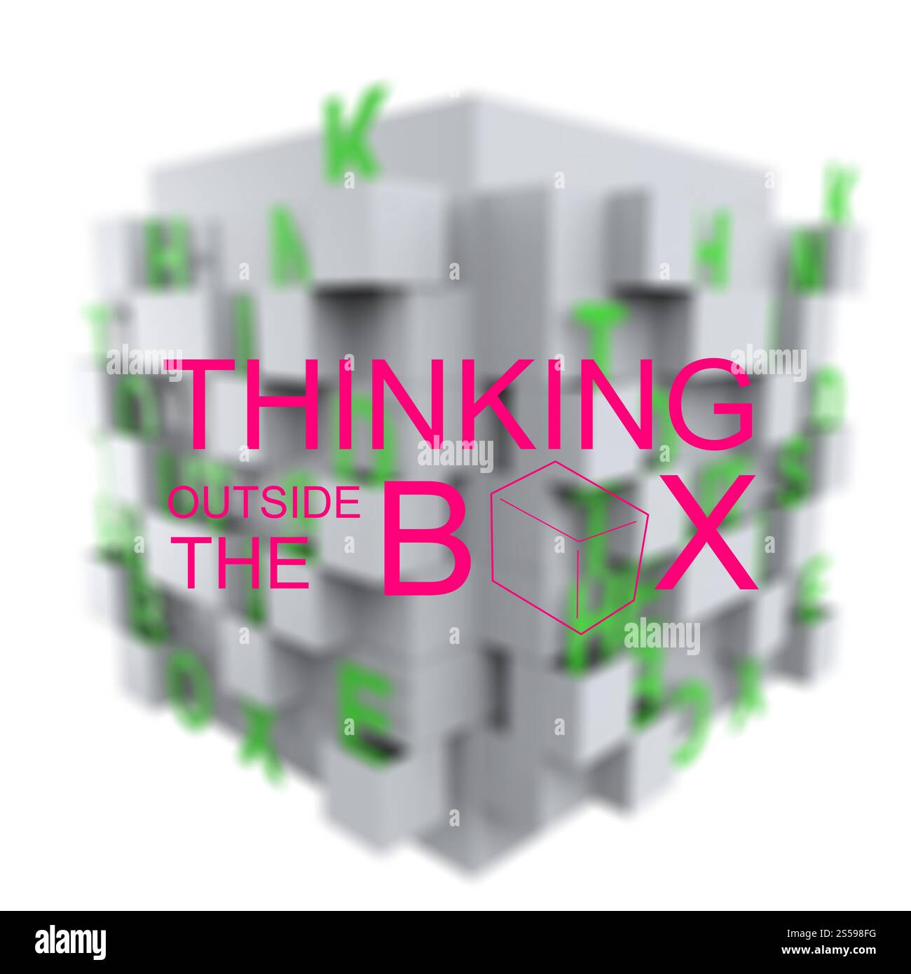 thinking outside the box as concept Stock Photo - Alamy