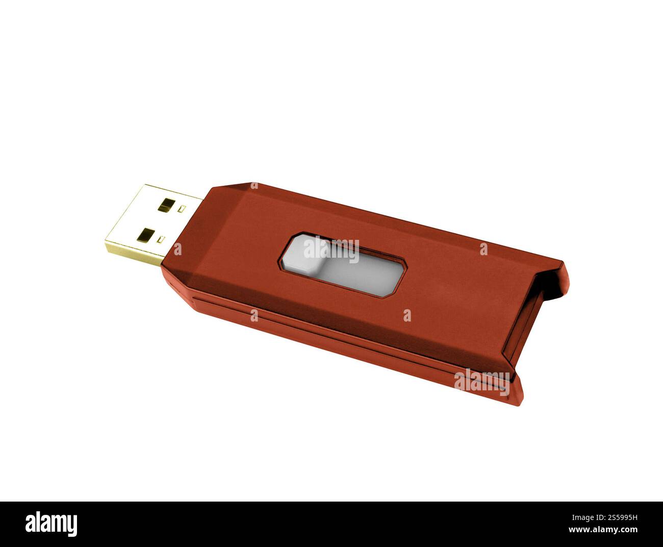 Flash drive isolated on white. Flash drive Stock Photo - Alamy