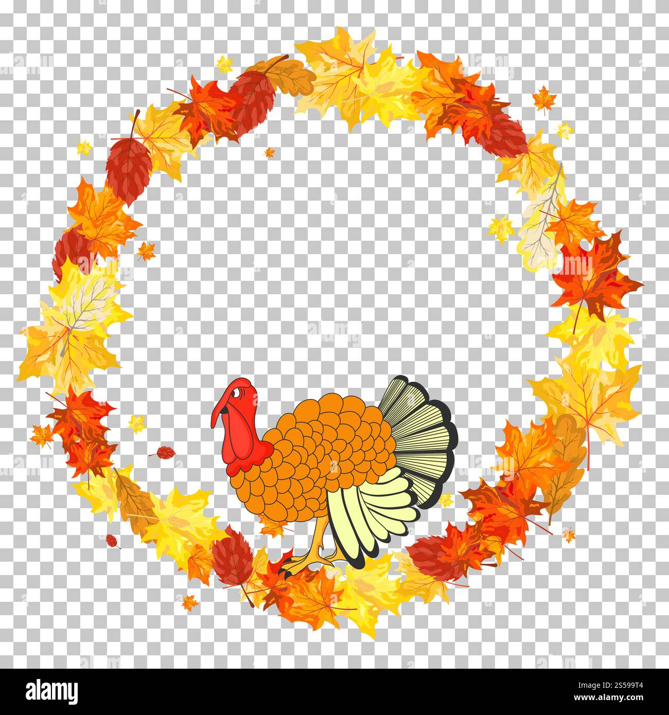Thanksgiving Day. Transparency Grid Design. Vector Illustration Stock ...