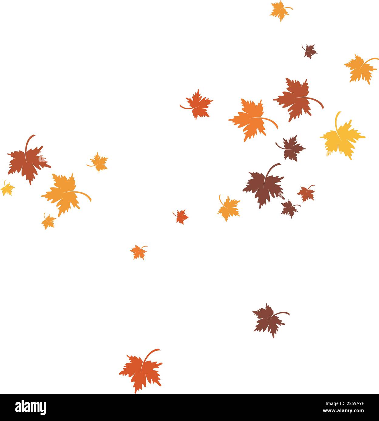 autumn Leaf background template vector illustration Stock Vector Image ...