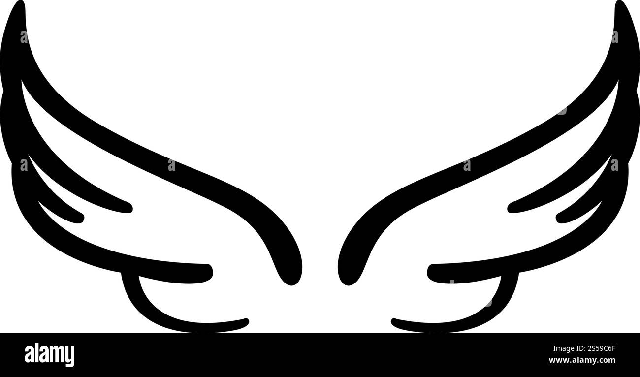 Angel Wings Digital EPS Vector File | High-Quality Ethereal Graphics ...