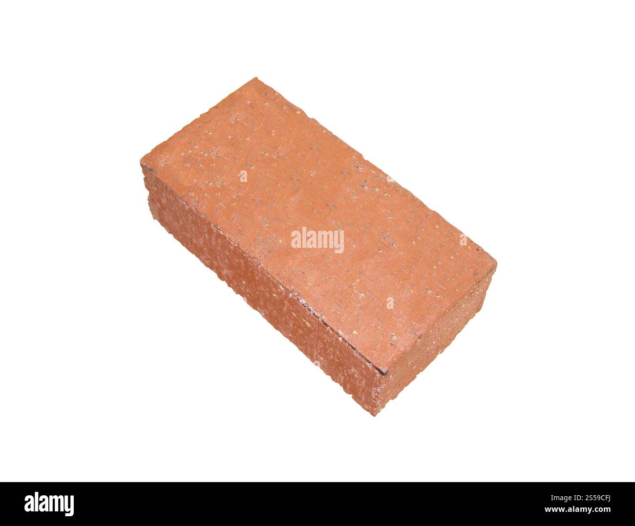 Old red brick isolated on white background. Old red brick isolated ...