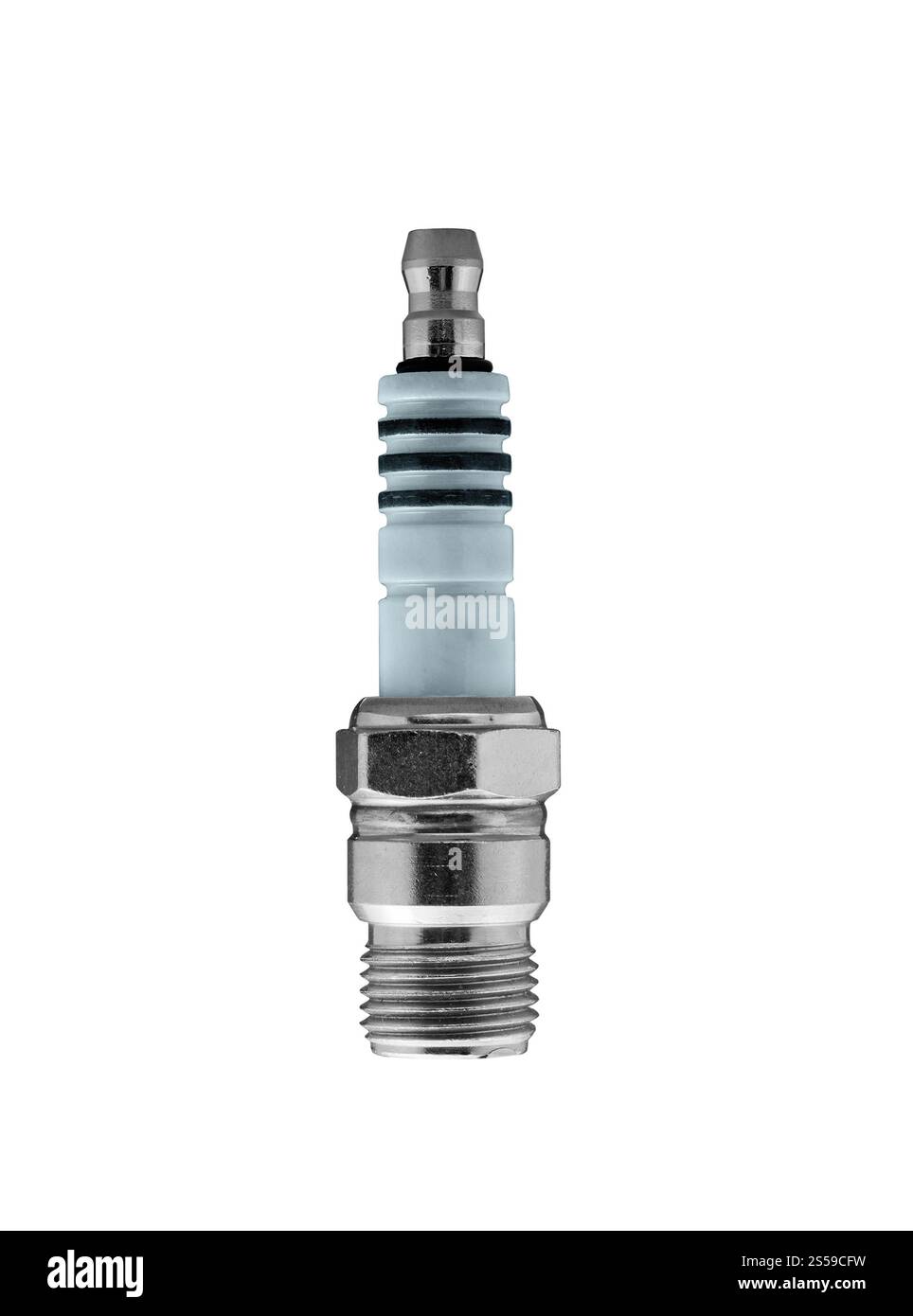 new spark plug isolated on white background. new spark plug isolated ...