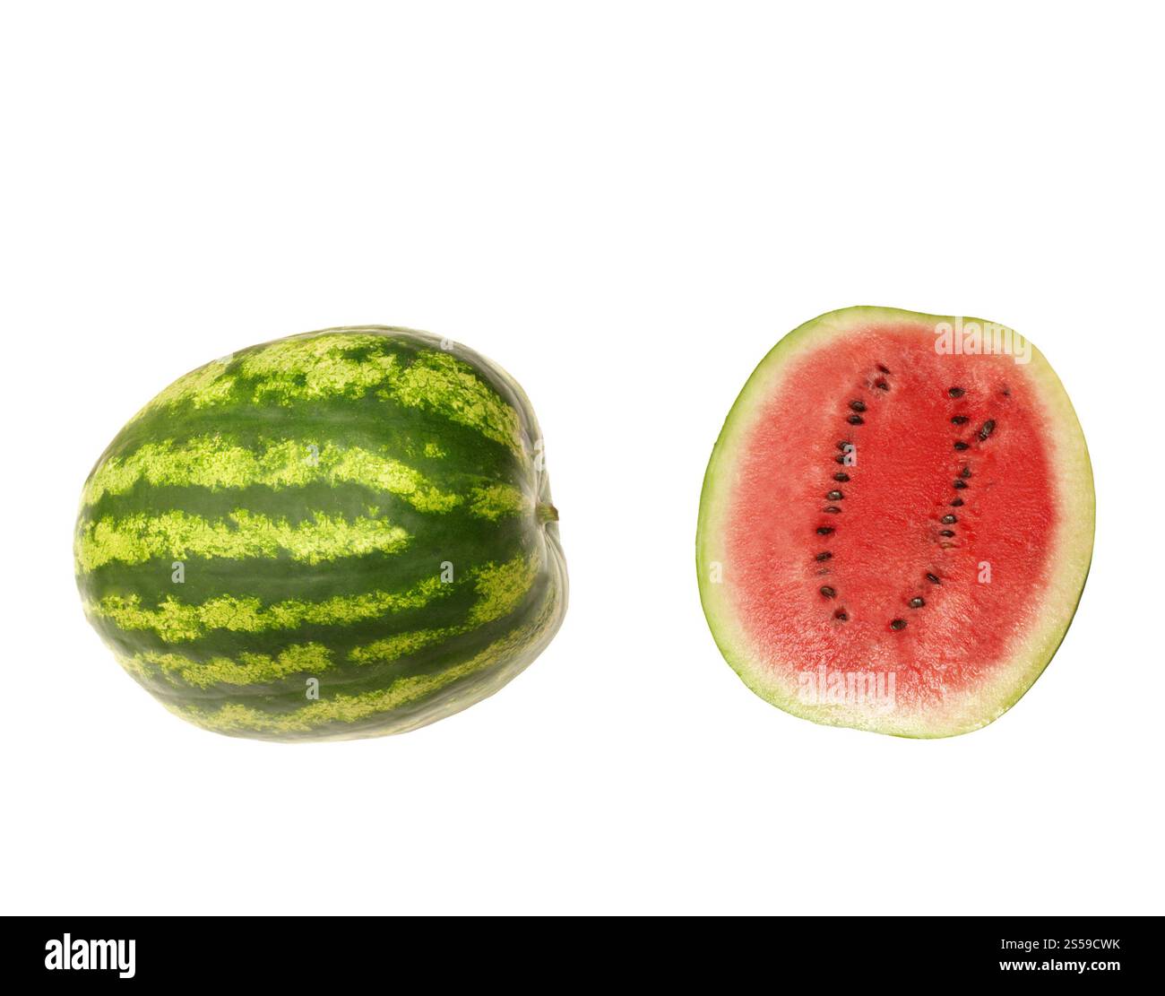 watermelon and slice isolated on white. watermelon and slice Stock ...
