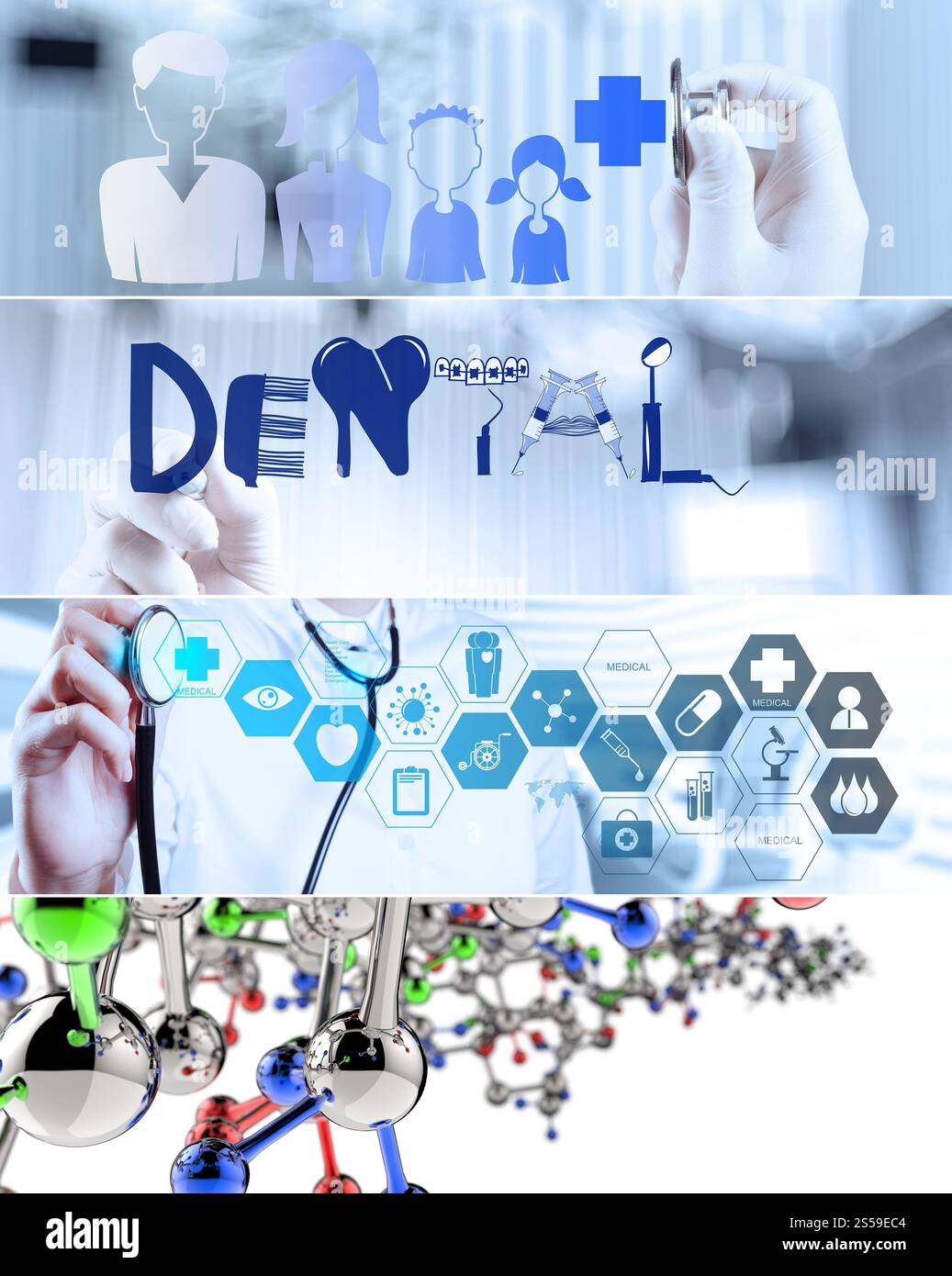 Medical collage hi-res stock photography and images - Alamy