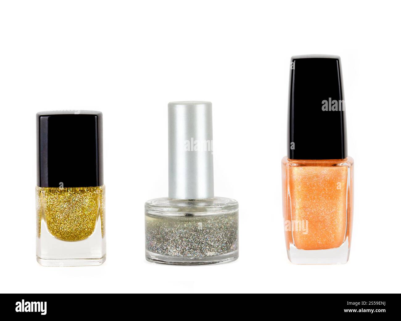 three nails polisher isolated on white background. three nails polisher ...