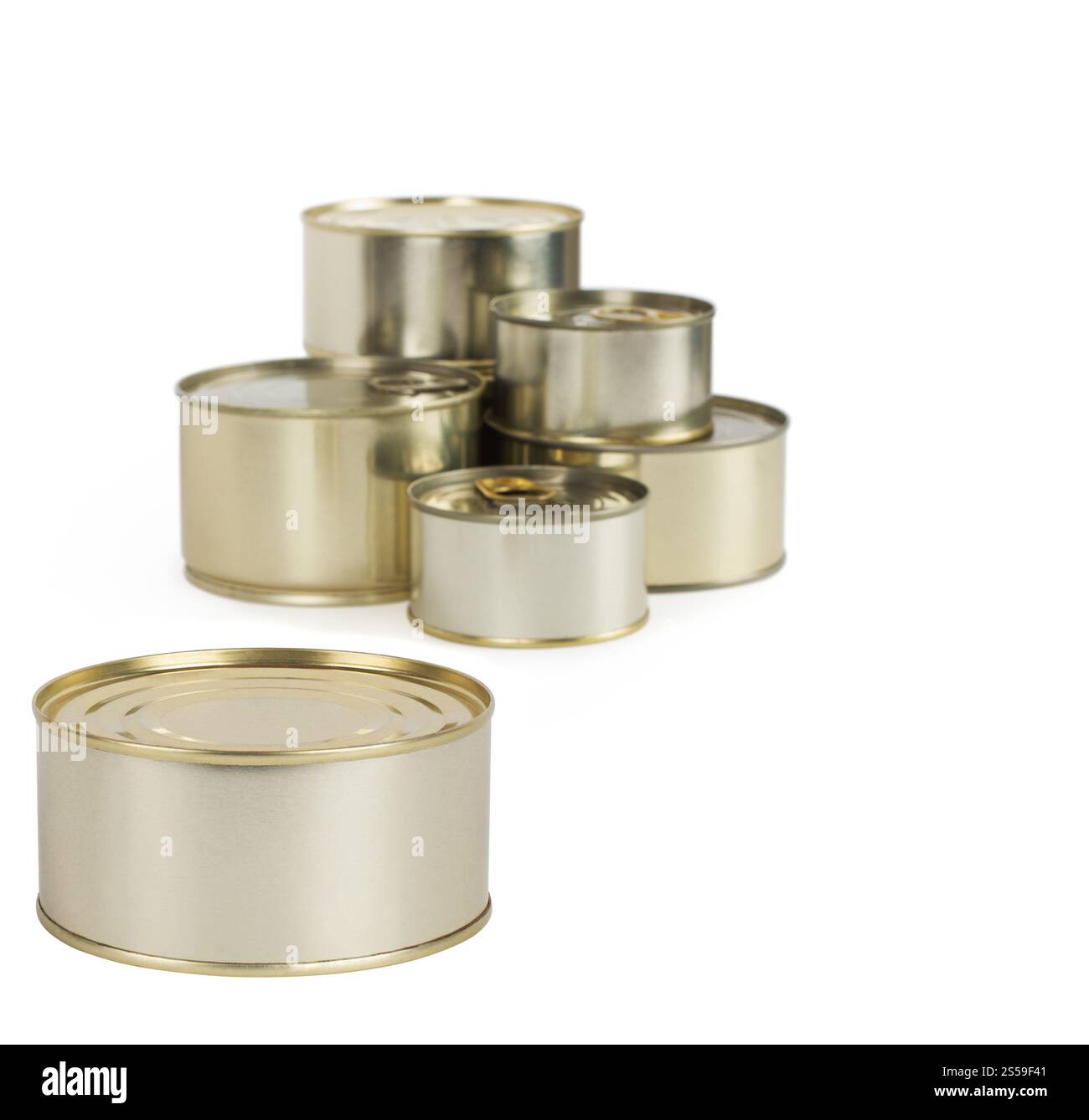 Tin cans isolated on white background. Tin cans isolated on white Stock ...