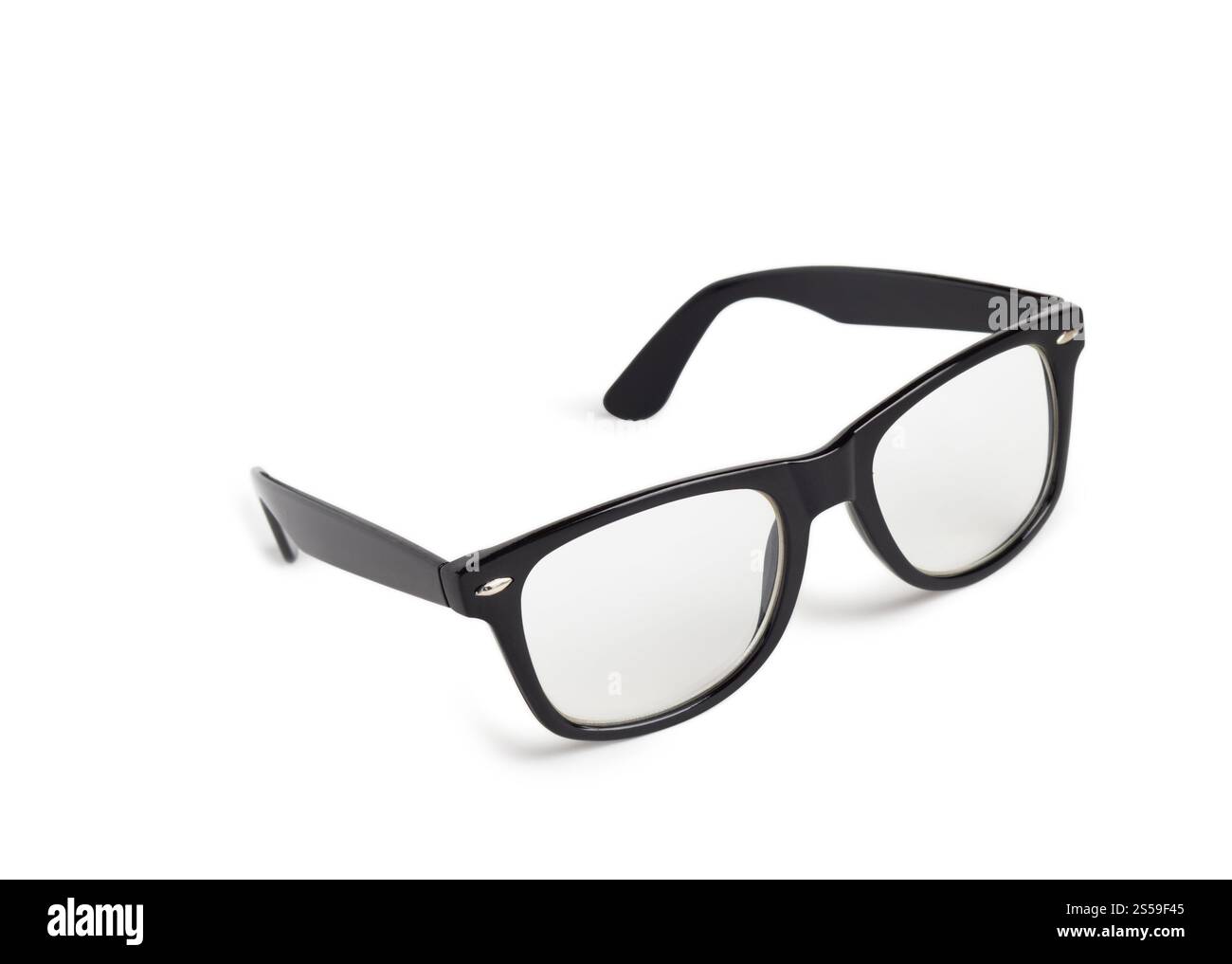 Photo of black nerd glasses isolated on white. Photo of black nerd ...