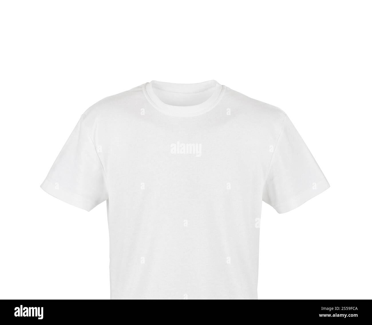 white T-shirt isolated on white background. white T-shirt isolated ...