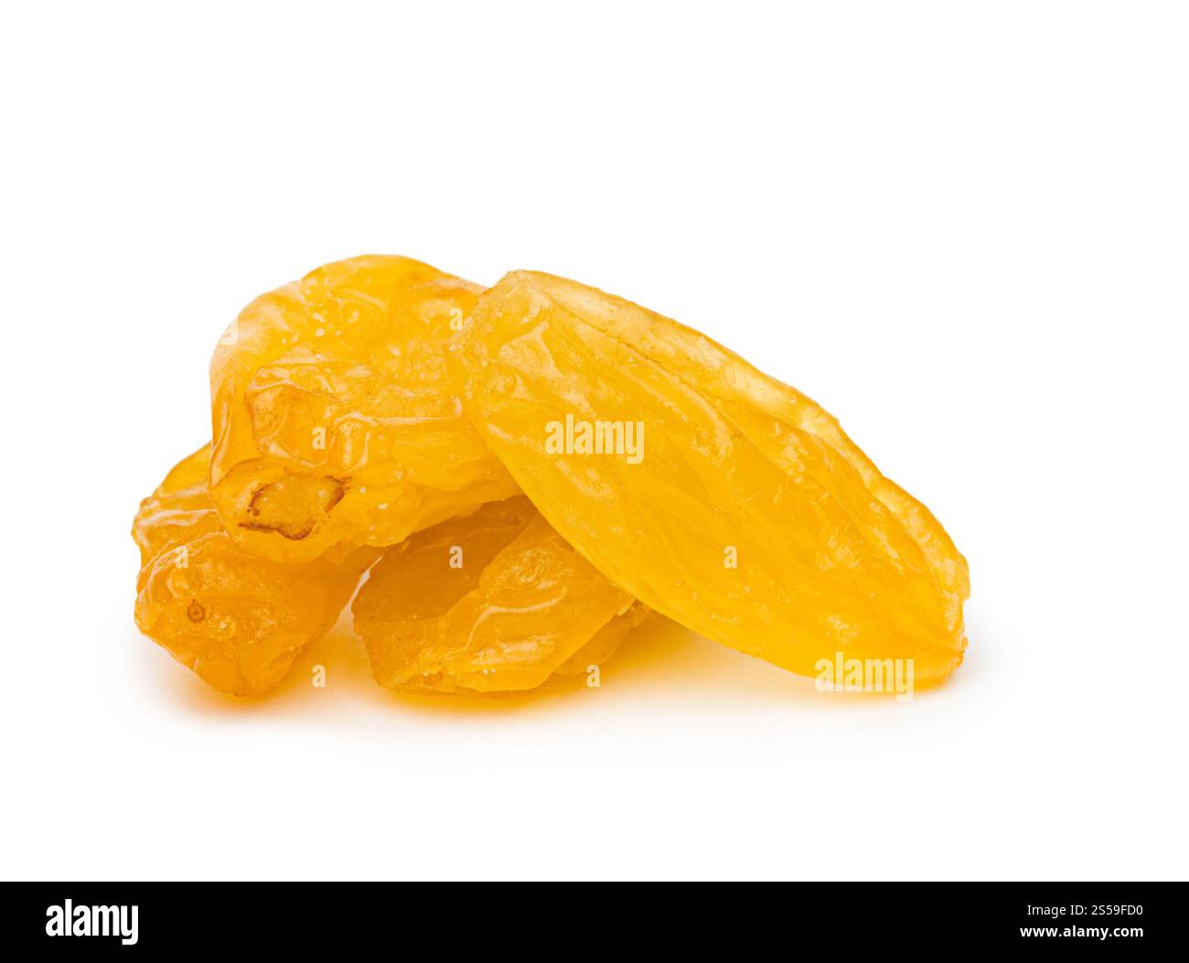 Yellow Raisins isolated on white background. Yellow Raisins Stock Photo ...