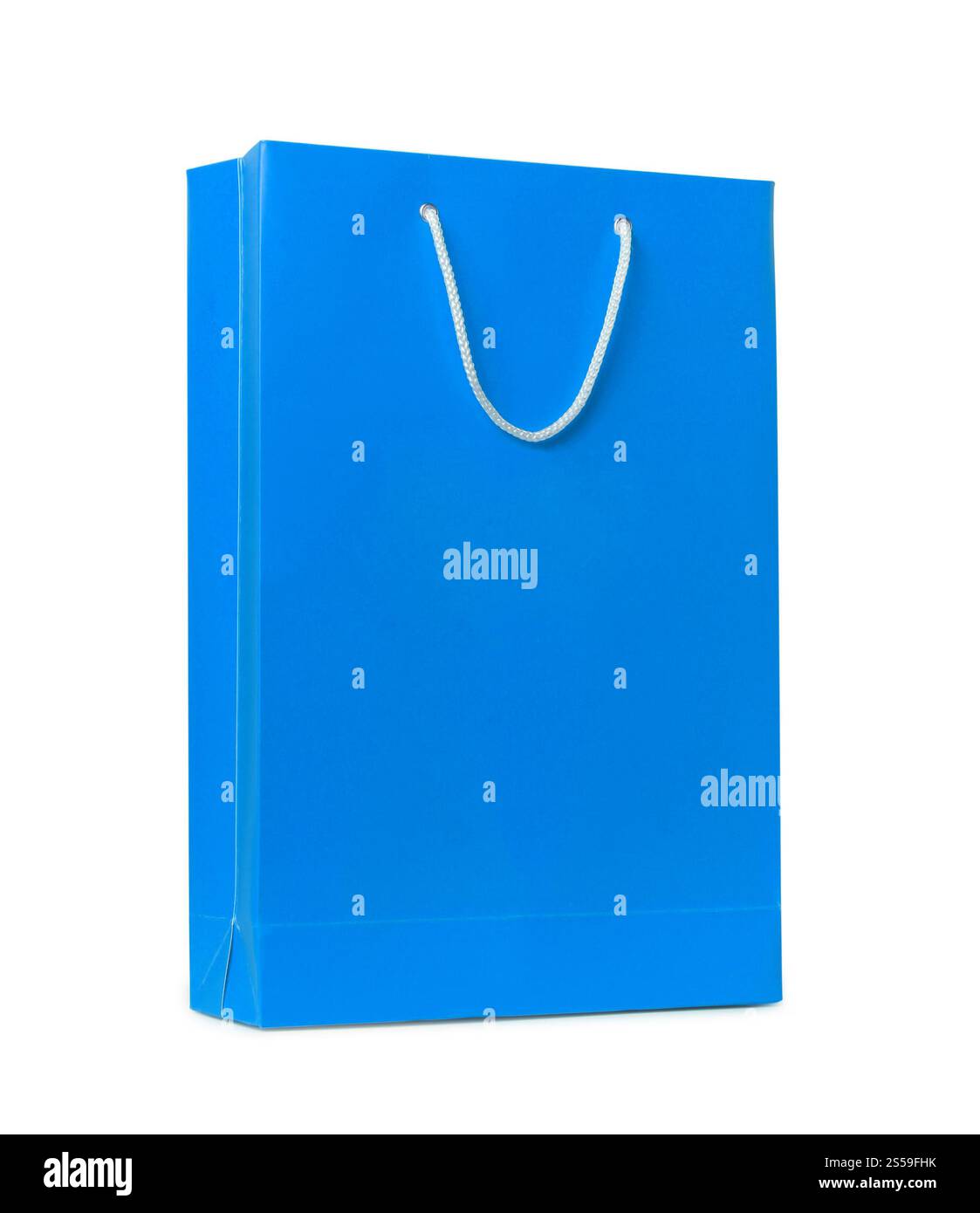 Blue shopping bag isolated on white background. Blue shopping bag Stock ...
