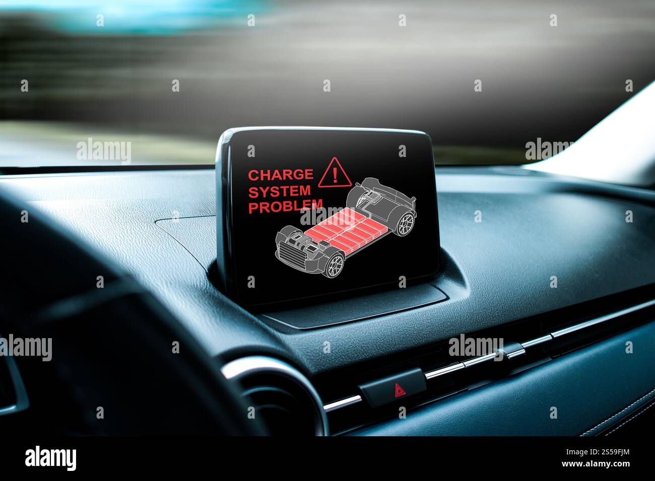 Electric vehicle dashboard warning Charging System Problem , electric ...