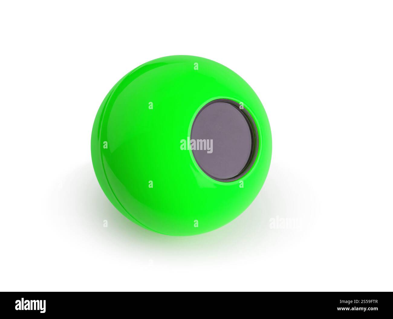 the green magic 8 ball isolated on white background Stock Photo - Alamy