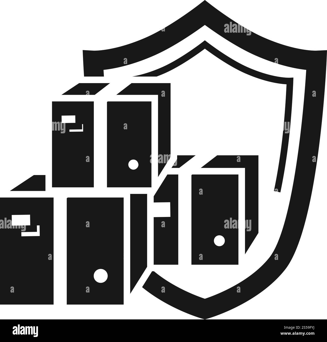 Protected Parcel Delivery Icon Simple Illustration Of Protected Parcel Delivery Vector Icon For