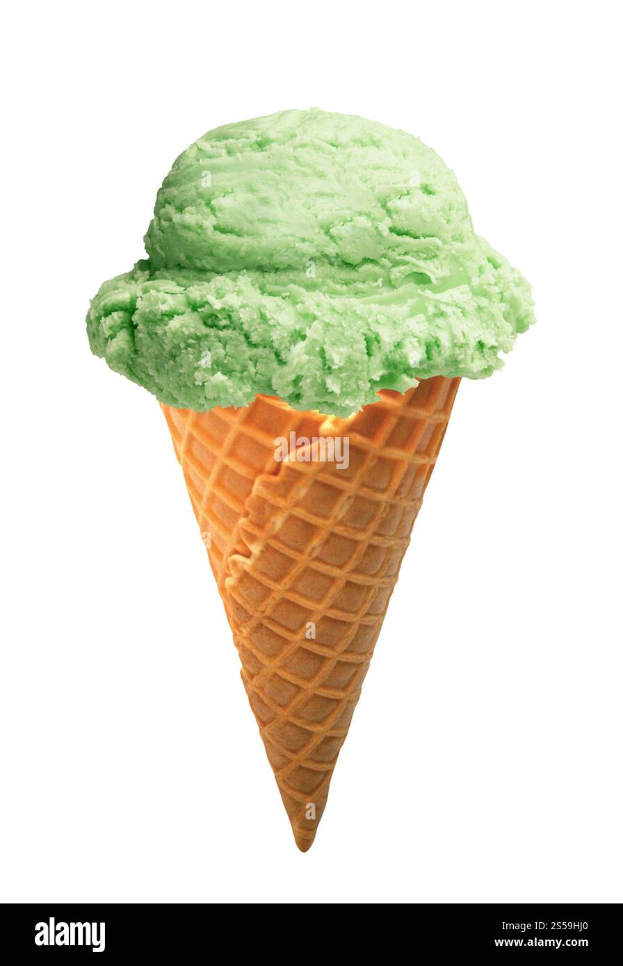 Green gelato Cut Out Stock Images & Pictures - Alamy