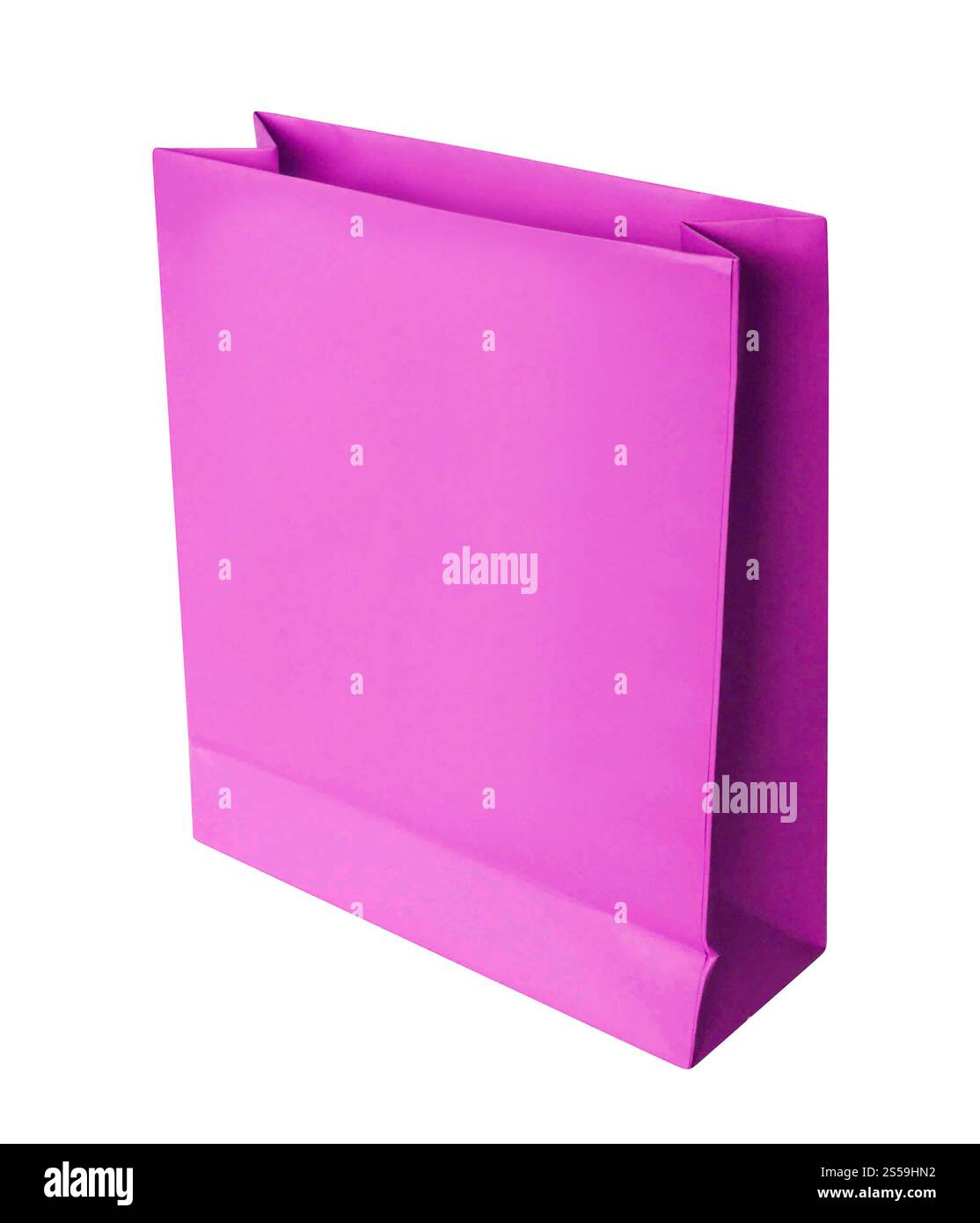 purple shopping paper bag isolated Stock Photo - Alamy