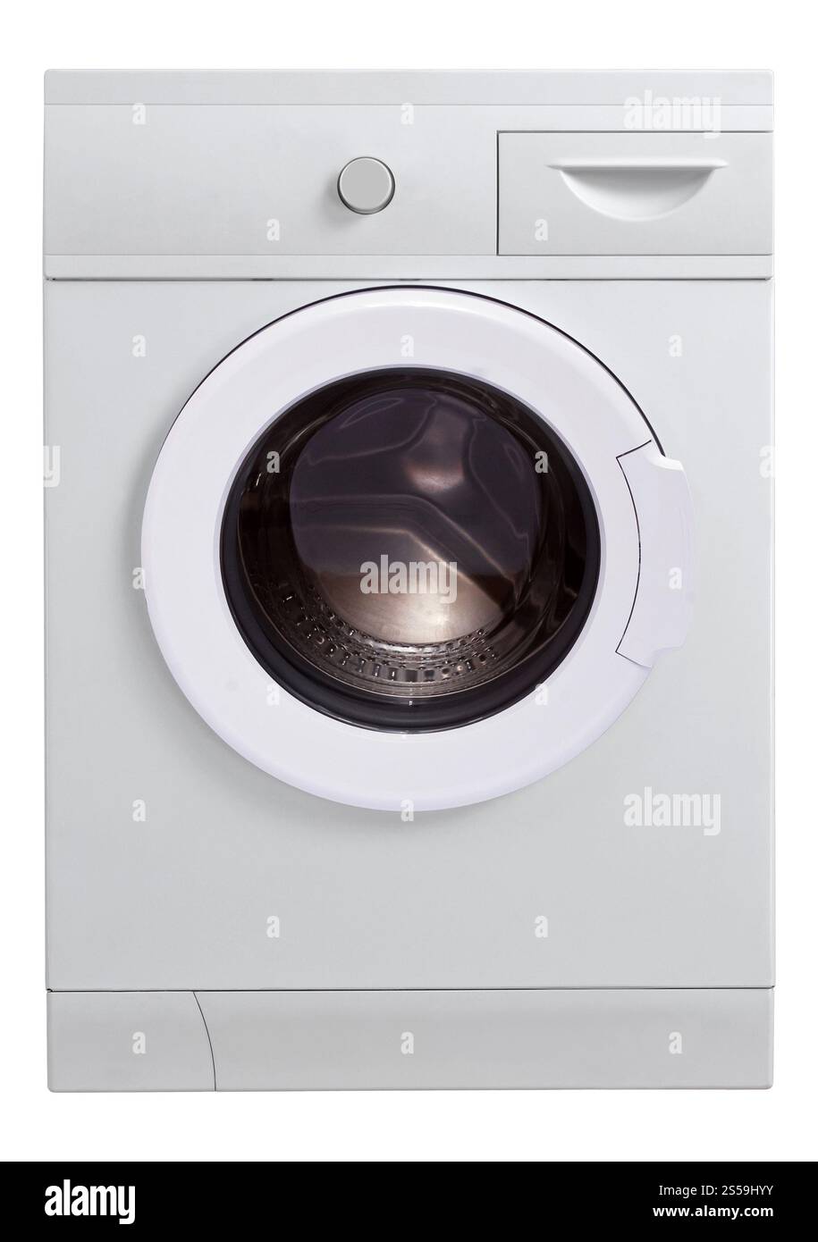 Washing machine isolated on white background Stock Photo - Alamy