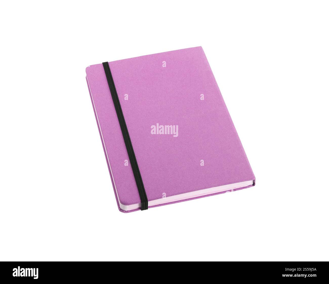 silk purple color cover note book isolated on white background. silk ...
