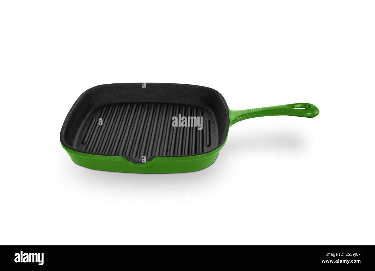 Square grill pan isolated on white background. Square grill pan Stock ...