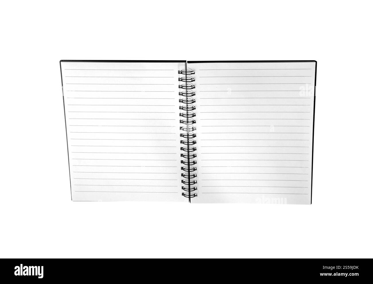 blank background. paper spiral notebook isolated on whit. blank ...