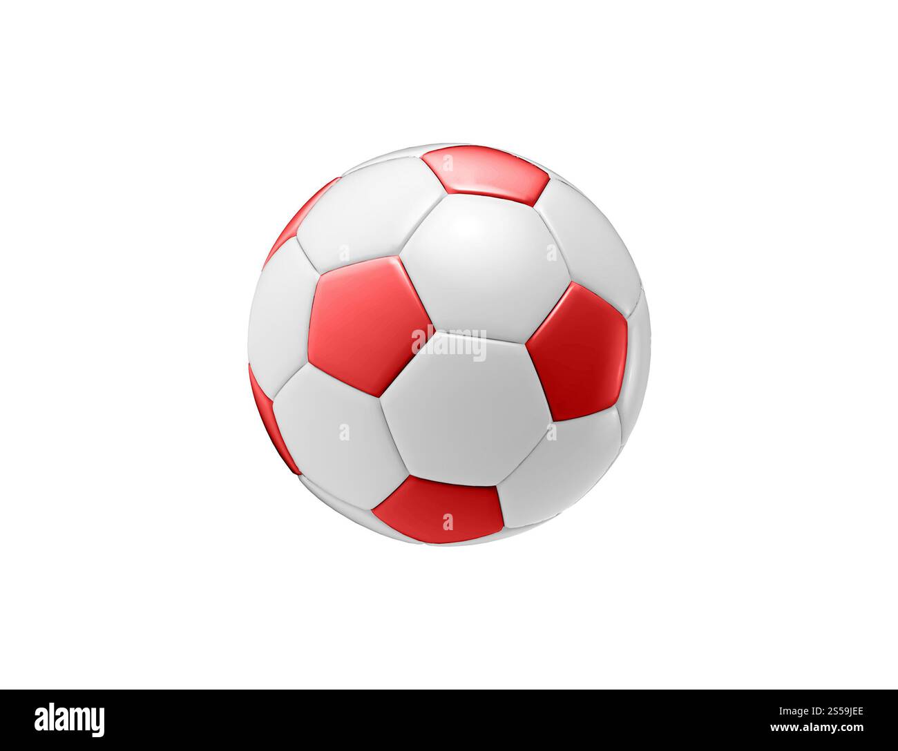red football ball isolated on white background. red football ball Stock ...