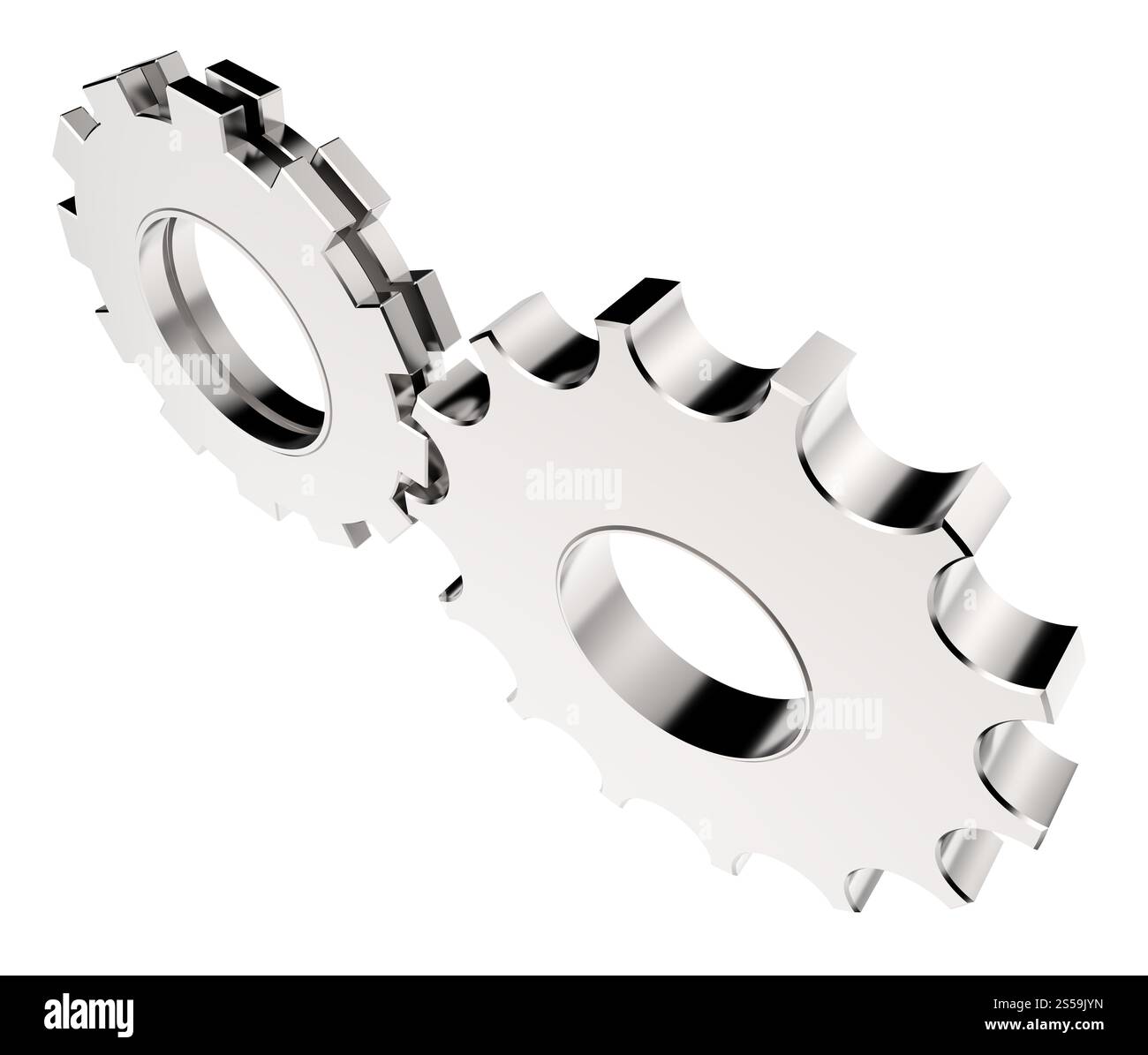 Hand drawn gear cogwheel Cut Out Stock Images & Pictures - Alamy