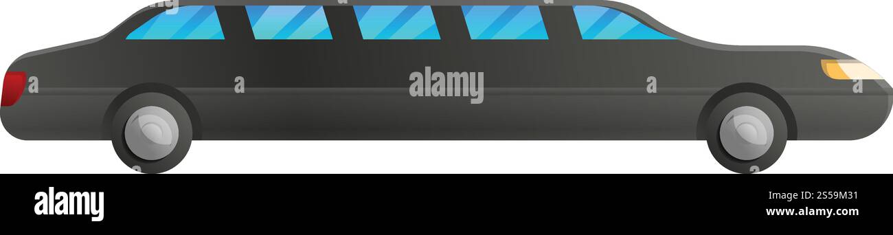 Luxury limousine icon. Cartoon of luxury limousine vector icon for web ...