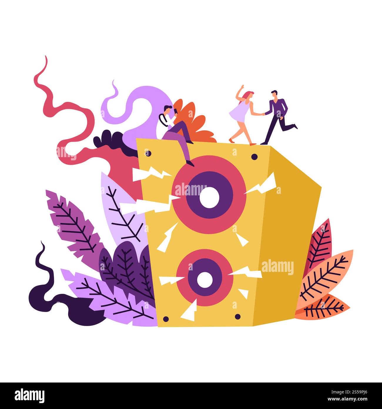 Pop tunes Stock Vector Images - Alamy