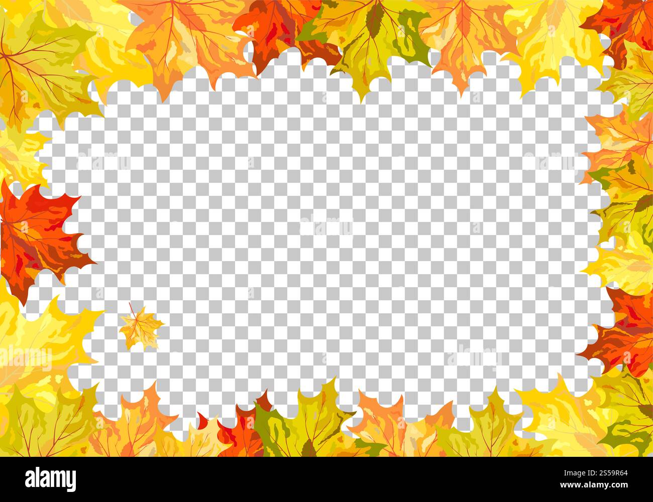 Fall (Autumn) Maple Background. Transparency Grid Design. Vector ...