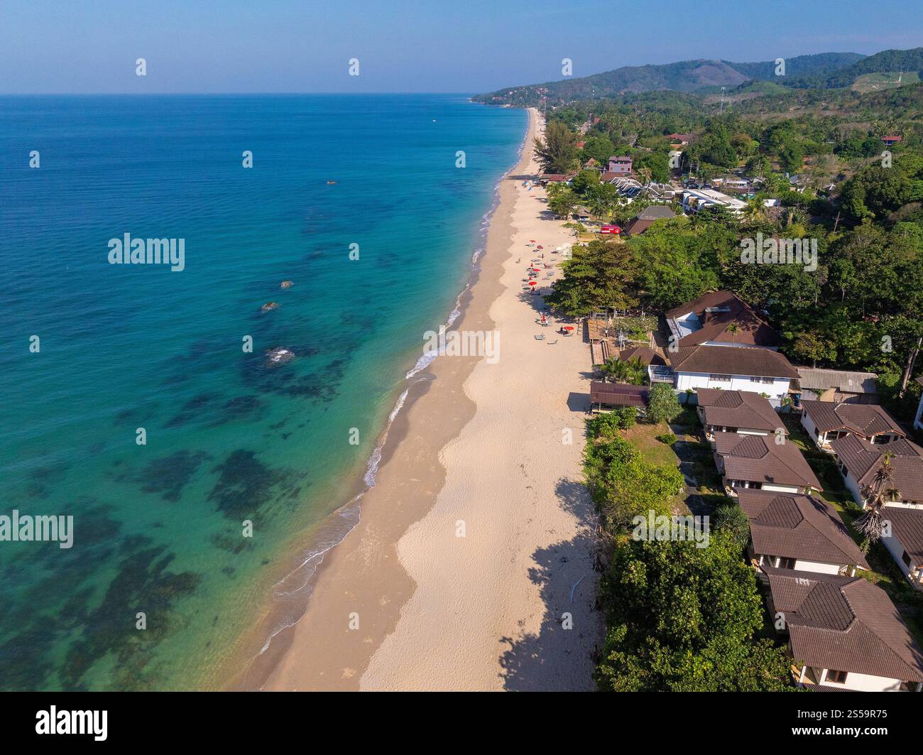 Aerial view of the beach in Ko Lanta Island, Thailand Stock Photo - Alamy