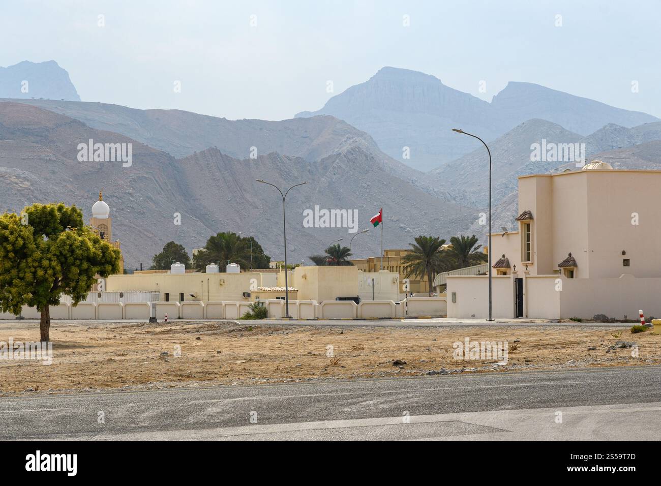 Bukha, Oman - January 1, 2025: A serene view of Bukha with traditional ...