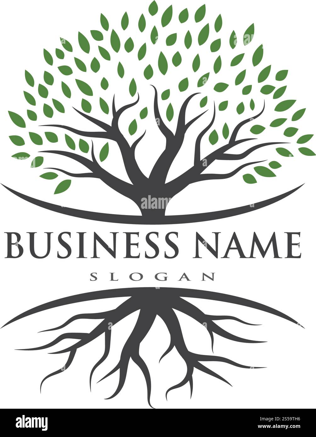 Tree icon logo template vector illustration Stock Vector Image & Art ...