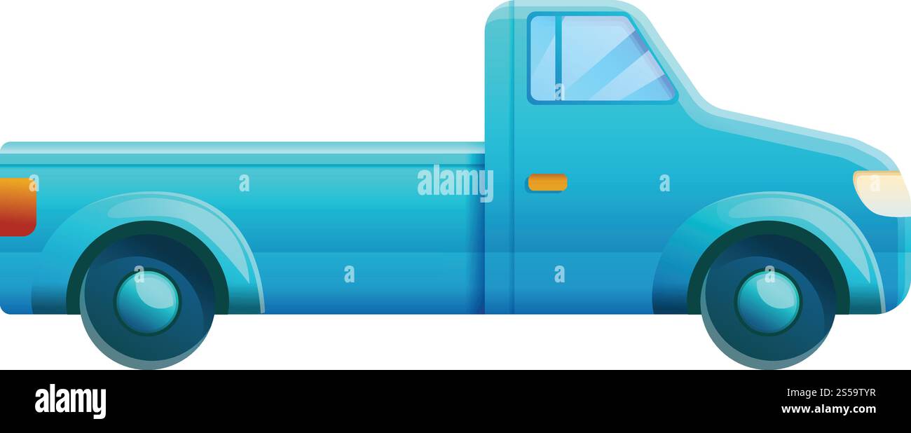 Blue pickup icon. Cartoon of blue pickup vector icon for web design ...