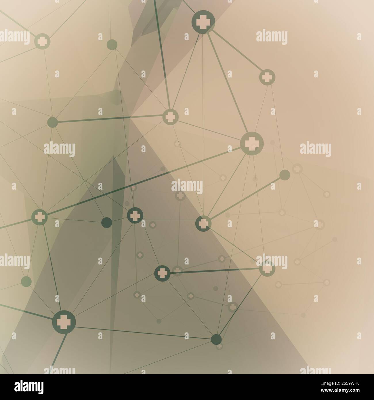 Abstract molecules low poly medical network background Stock Photo - Alamy